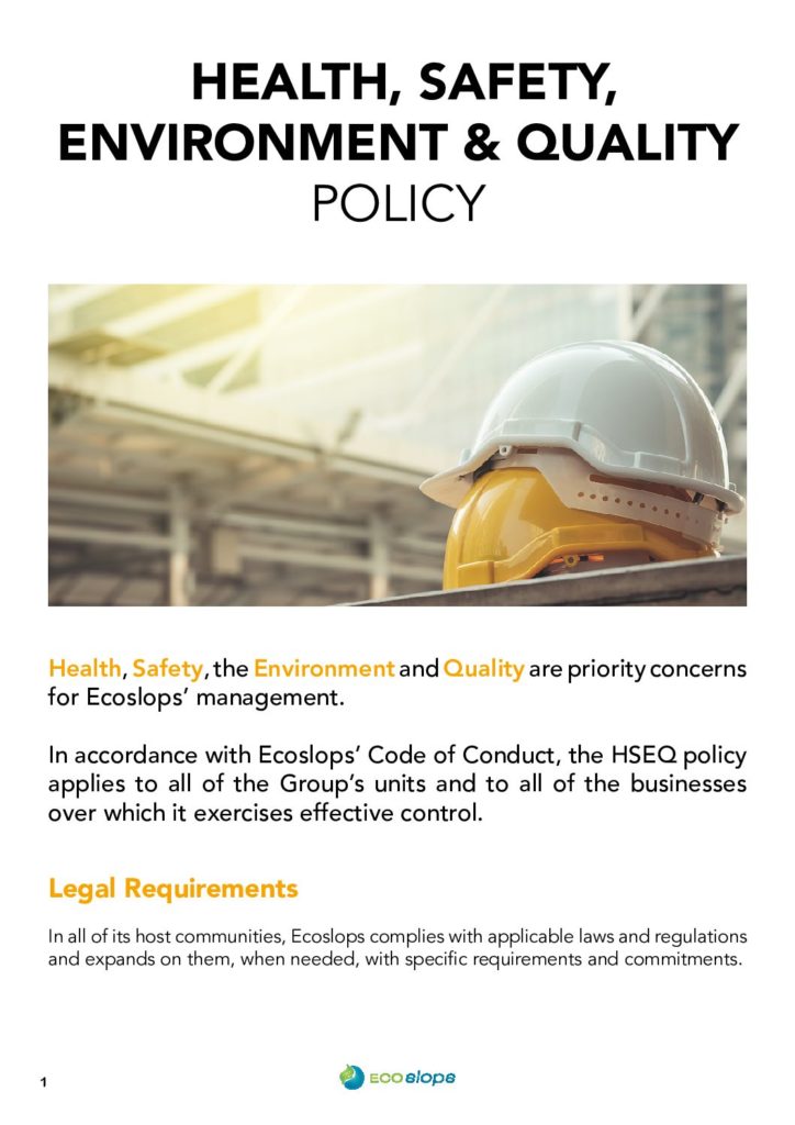 Documentation center – Ecoslops